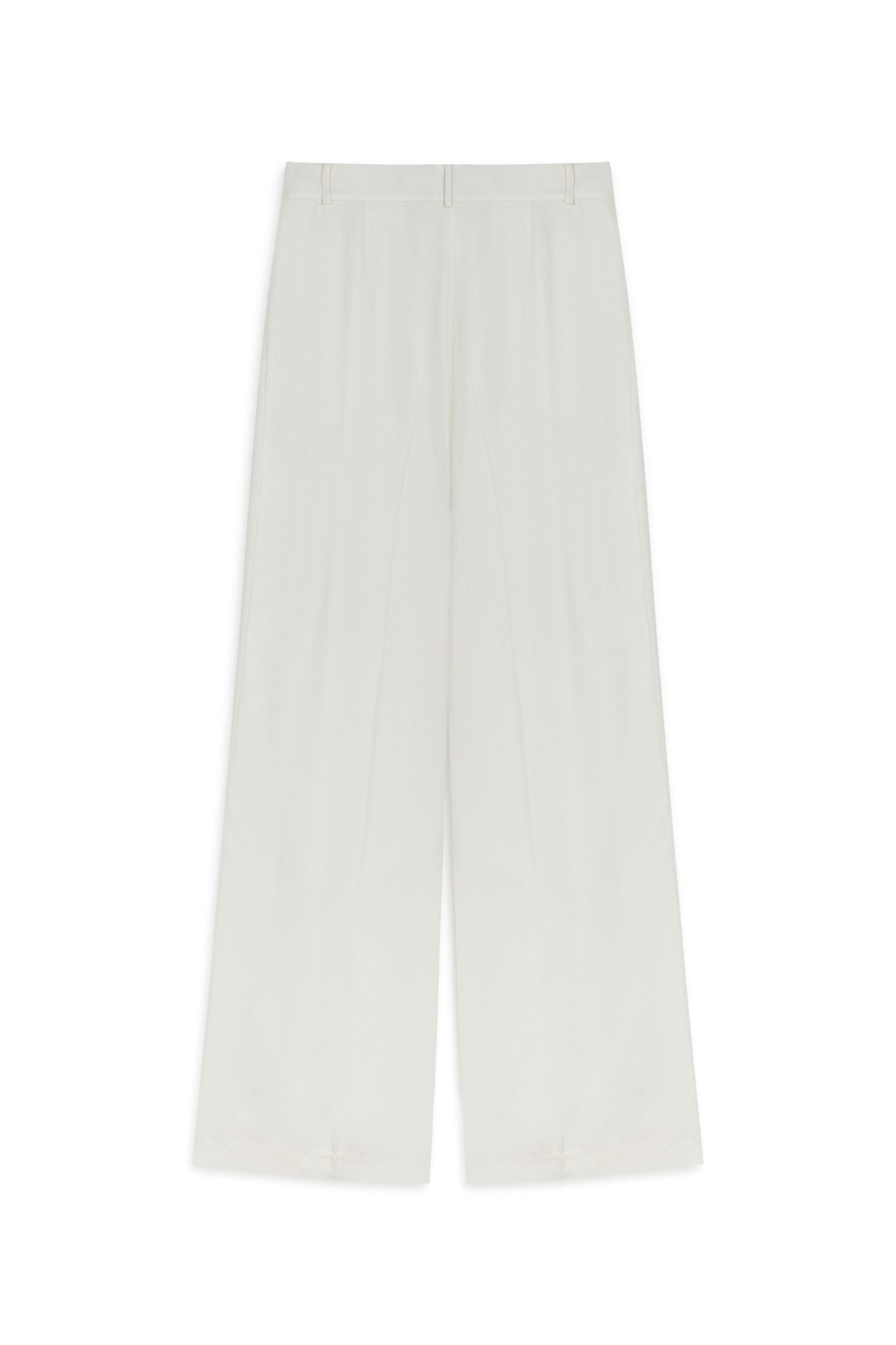 Ecru Asymmetric Placket Detail Trousers – Nocturne